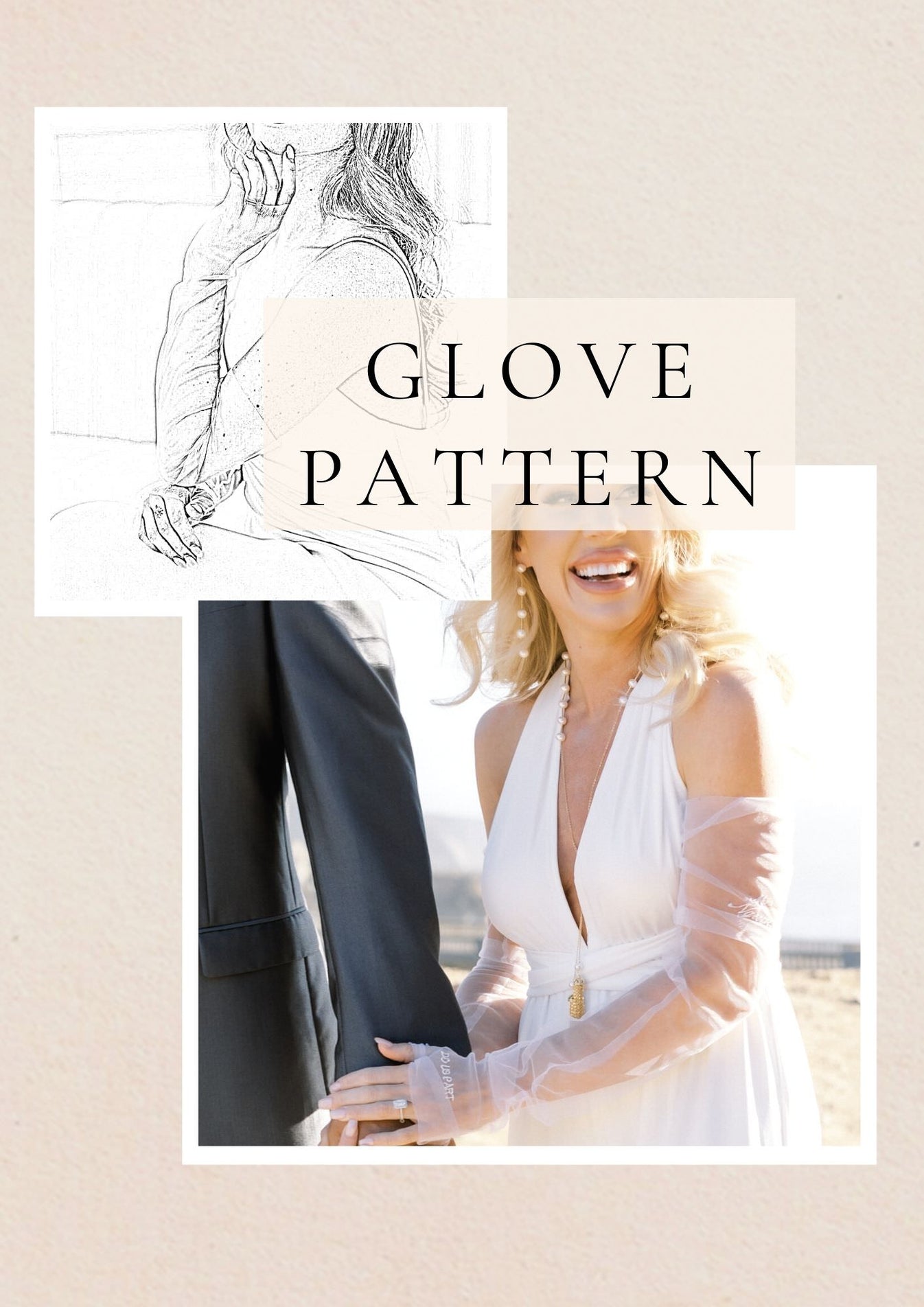 DIY Fingerless Tulle Long Bridal Gloves, Pattern PDF Tutorial – One ...