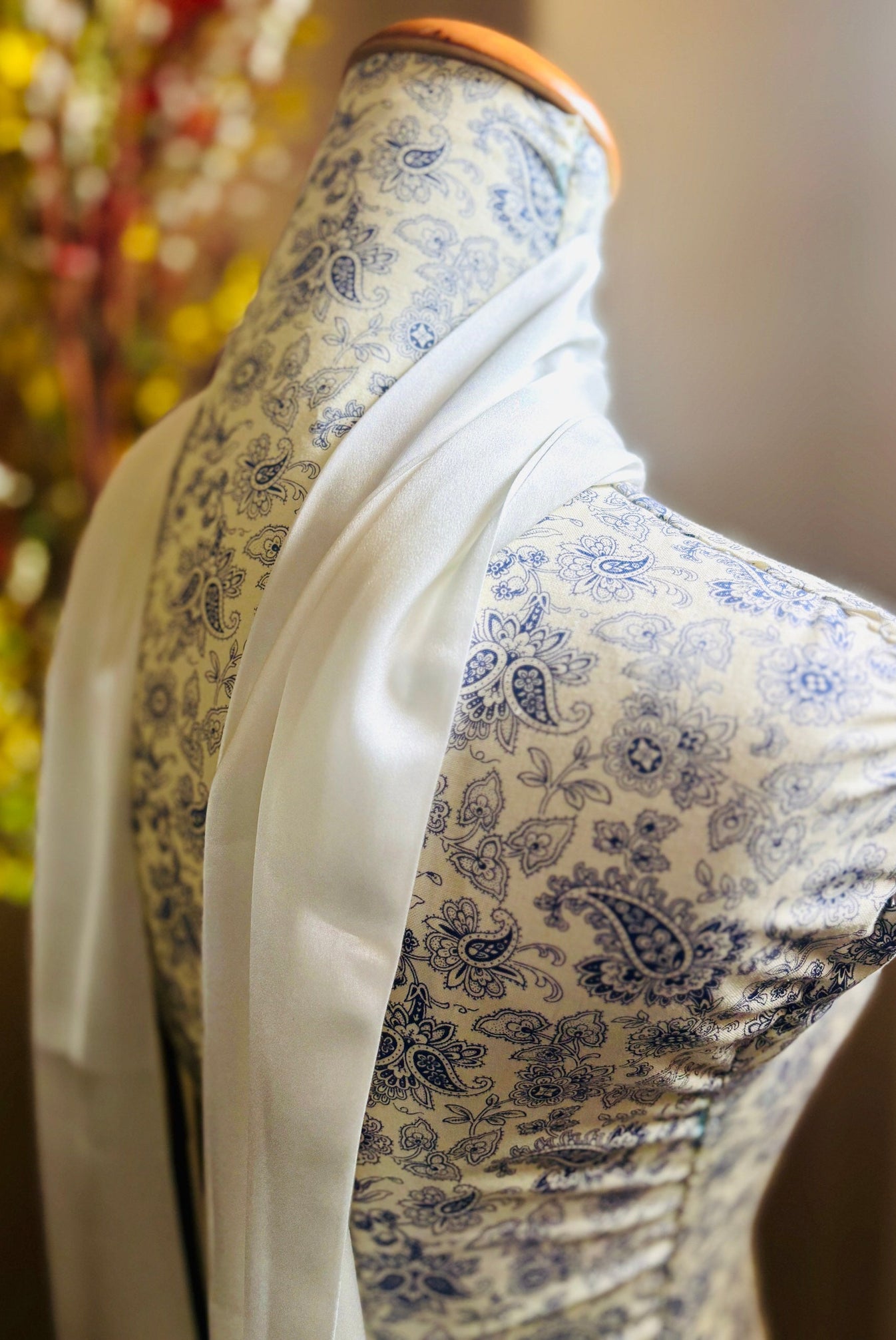 Extra Long Silk Satin Bridal Scarf, White or Ivory Wedding Neckerchief ...