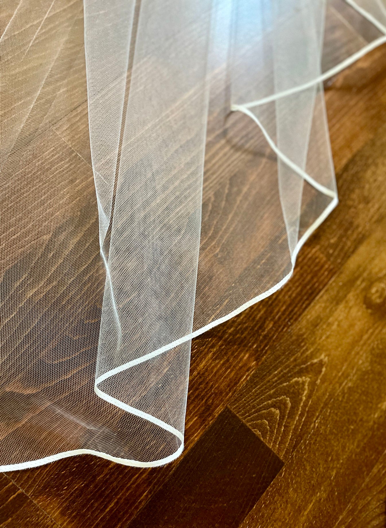 DIY Cascade Ribbon Edge Fingertip Wedding Veil Pattern, Waterfall Veil ...