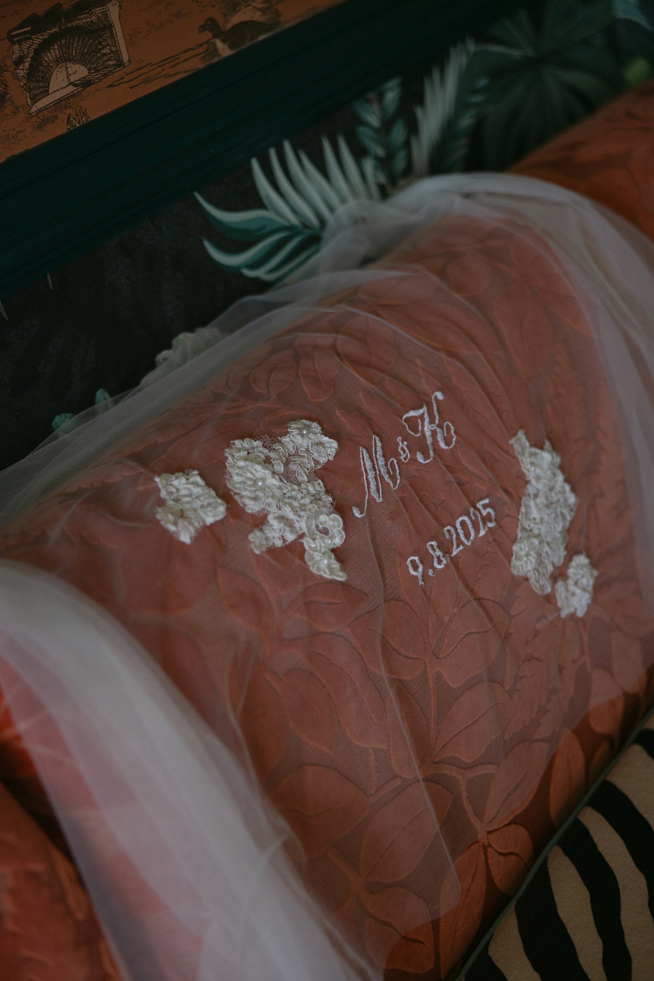 Custom Lace Embroidered Unity Wedding Veil, Catholic Filipino Veil ...