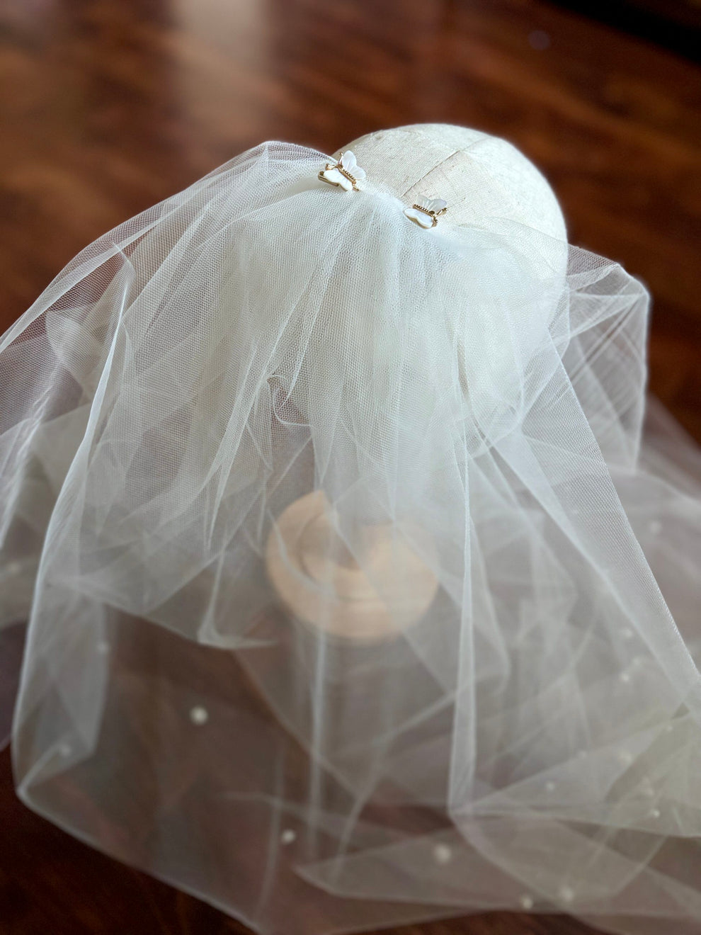 Pearl Bustle Pins for Wedding Veil or Dress, Beaded Set of 2 – One ...
