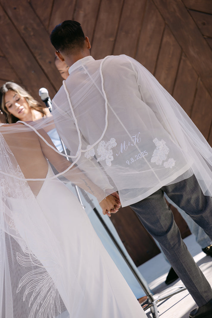 Custom Lace Embroidered Unity Wedding Veil, Catholic Filipino Veil ...