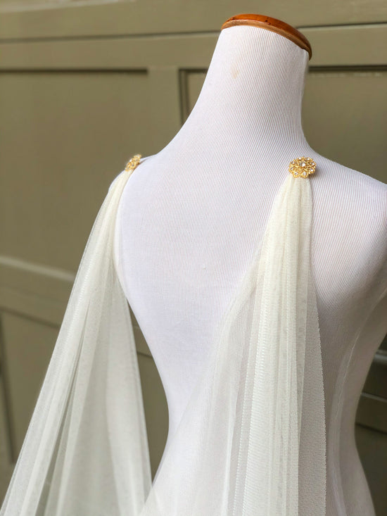 DIY Long Cathedral Draped Wedding Veil Pattern PDF Tutorial – One ...