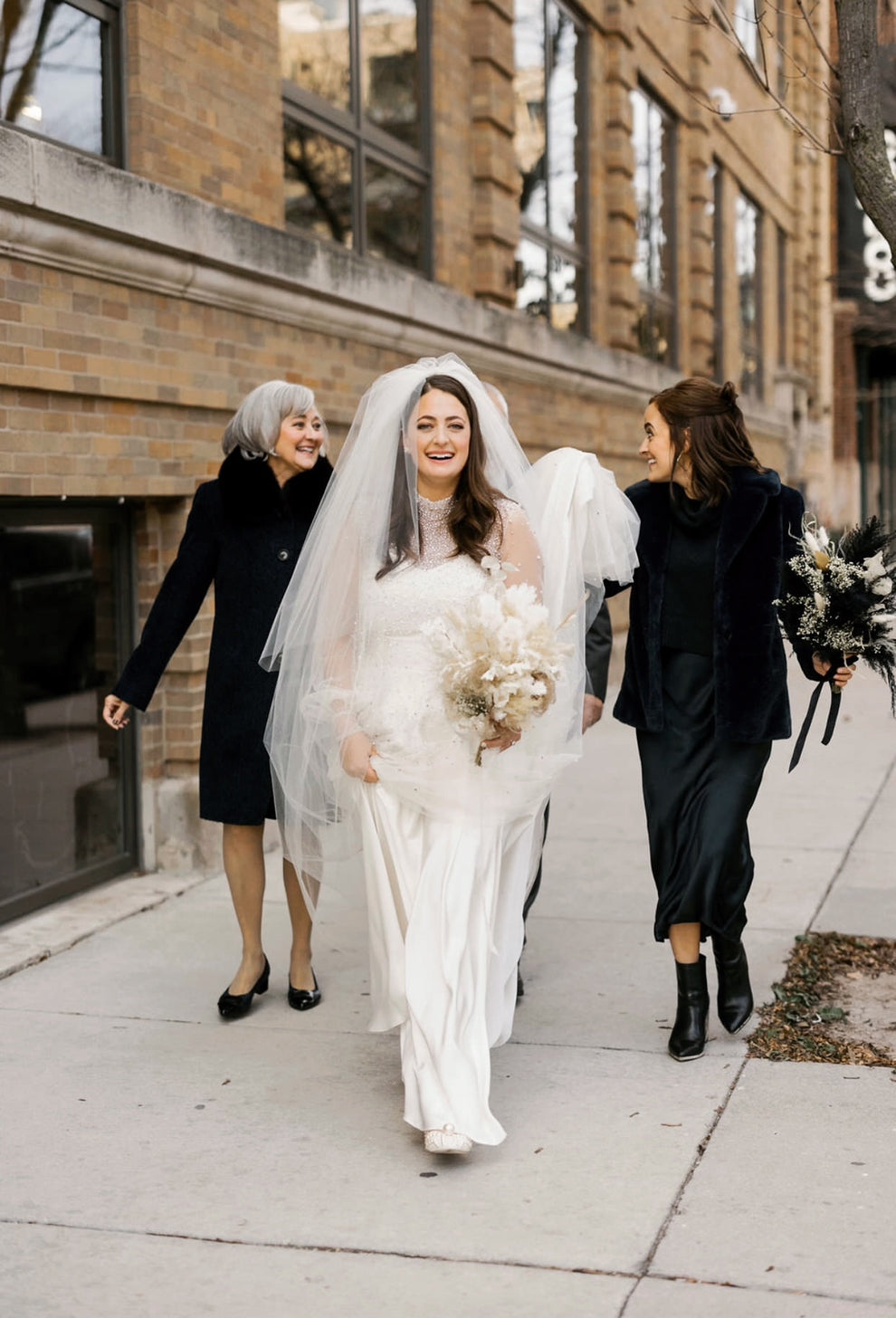 Extra Full Two Tier Cathedral Wedding Veil with Raw Edge – One Blushing ...